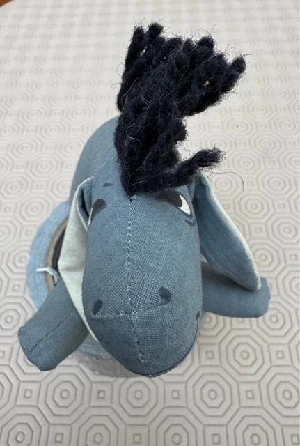 DISNEY VINTAGE CLOTH Eeyore Plush Toy Made In England Anne Wilkinson ...