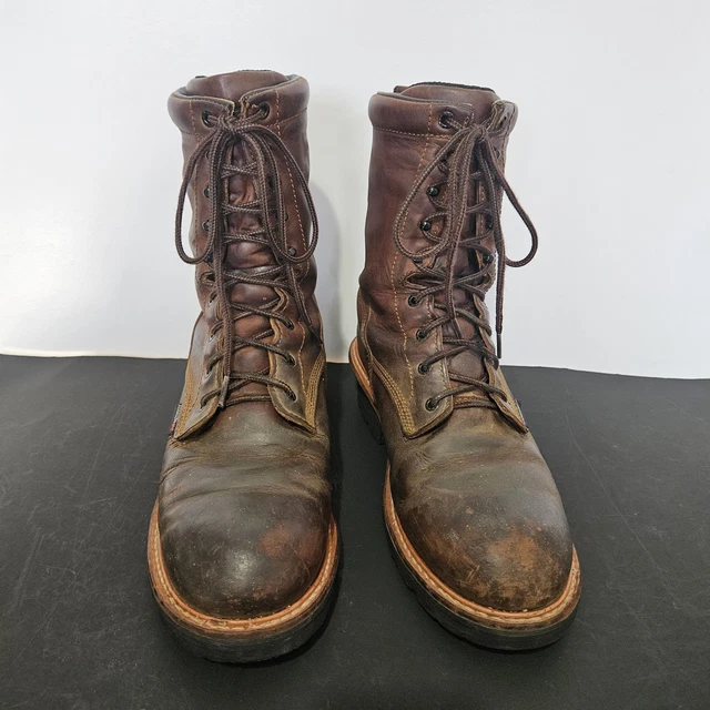 RED WING LACE Up Brown Boots Men's ASTMF2892-11 EH Size 10.5 Waterproof ...