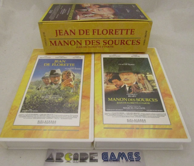 LOT COFFRET 2 VHS JEAN DE FLORETTE et MANON DES SOURCES (vendeur pro ...
