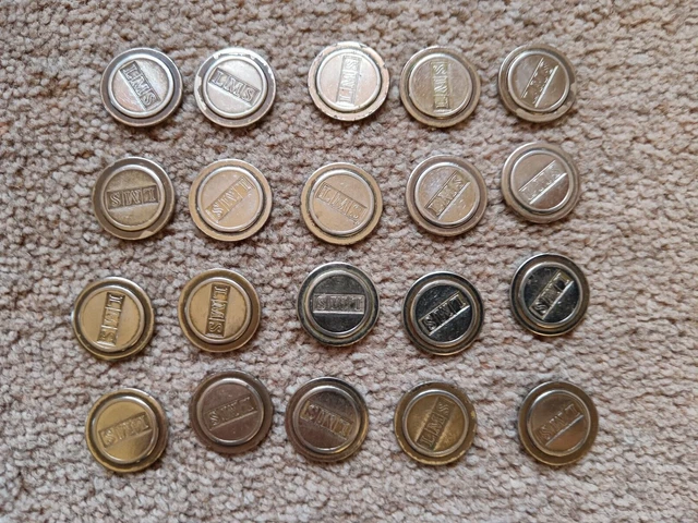 20 X LMS Silver Metal Gaming Vending Vintage Fruit Machine Arcade ...