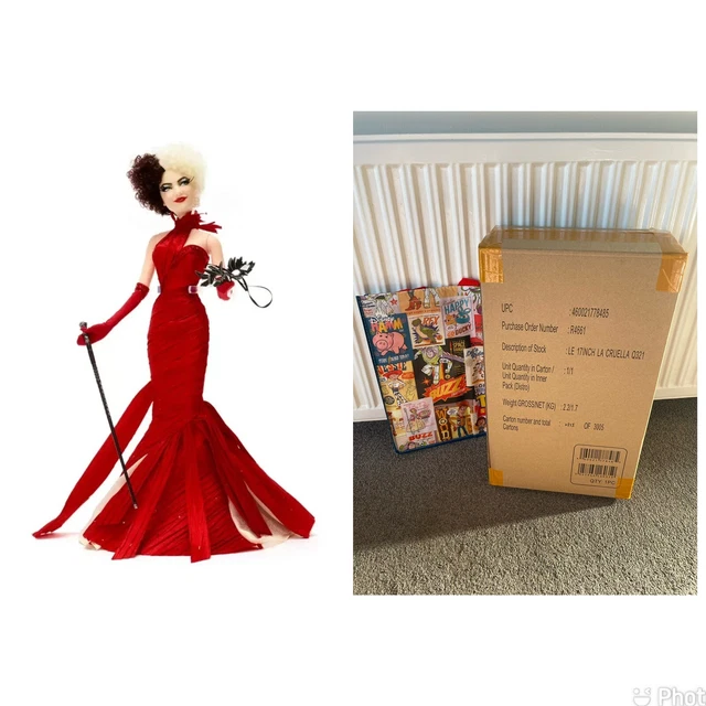 Disney Store Cruella De Ville Limited Edition Doll With A Bag New In Box £13500 Picclick Uk