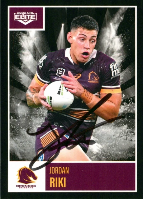 SIGNED 2022 BRISBANE Broncos NRL TLA Elite Card - Jordan Riki EUR 8,97 ...