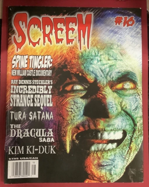 SCREEM MAGAZINE #16 - William Castle Doc., Tura Satana, Ray Dennis ...