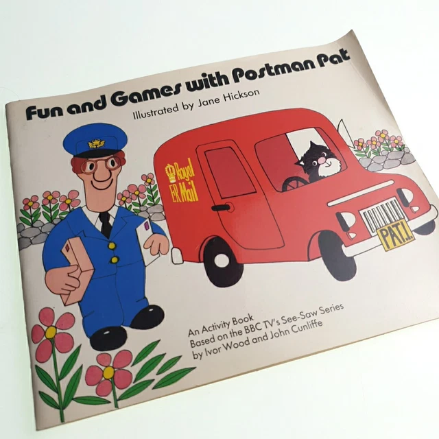 FUN AND GAMES with Postman Pat 1984 Paperback Book £8.10 - PicClick UK
