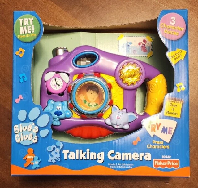 VINTAGE 2001 MATTEL Blue's Clues Kids Play Pretend Camera MIB - Works ...