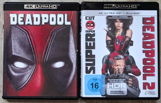 DEADPOOL 1+2 4K Ultra HD + Blu Ray EUR 23,90 - PicClick DE