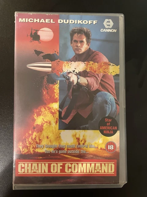 CHAIN OF COMMAND (VHS) 1994 Big Box Michael Dudikoff, R. Lee Ermey Rare ...