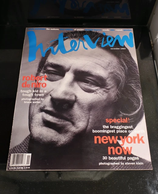 INTERVIEW MAGAZINE. NOVEMBER 1993. Robert DeNiro Cover. SP 3275. Cond ...