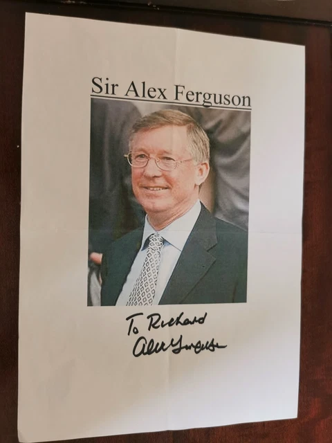 SIR ALEX FERGUSON Signed Picture manchester United MUFC £29.99 ...