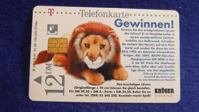 CARTA TELEFONICA VINTAGE TELEFONKARTE 12DM - 01.95 150.000DTMe EUR 12 ...