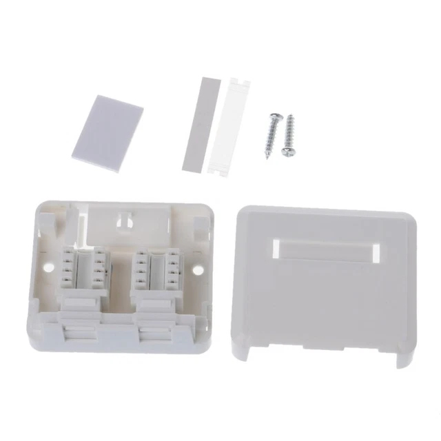 DESKTOP KEYSTONE WALL Plate with RJ45 Keystone Inline Coupler insert ...