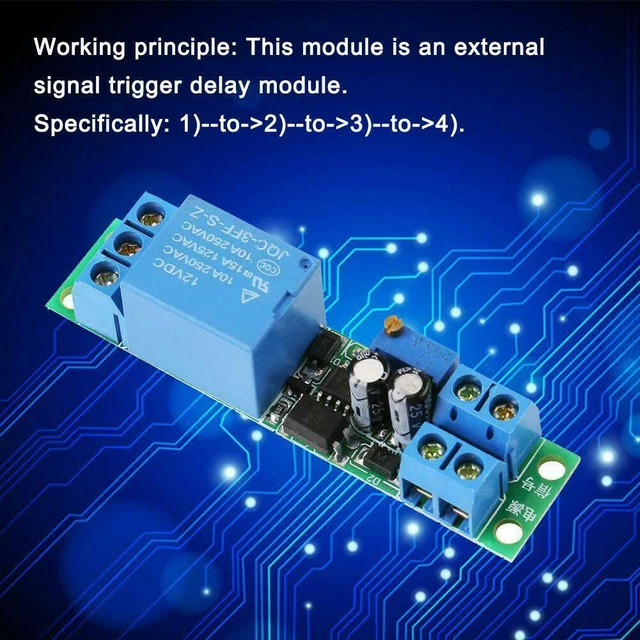 Mini 12v Infinite Cycle Delay Time Timer Relay Turn On Switch Module