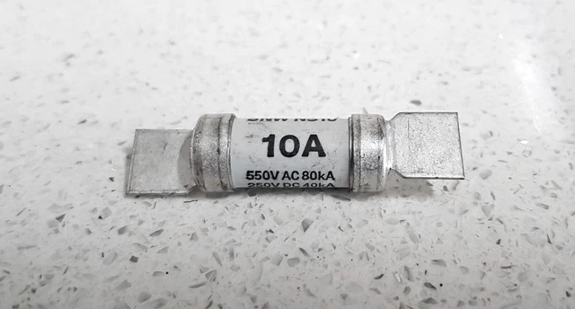SIEMENS HRC INDUSTRIAL Fuse Link BS Type 3NW NS10 10A 80kA 550Vac BLADE ...