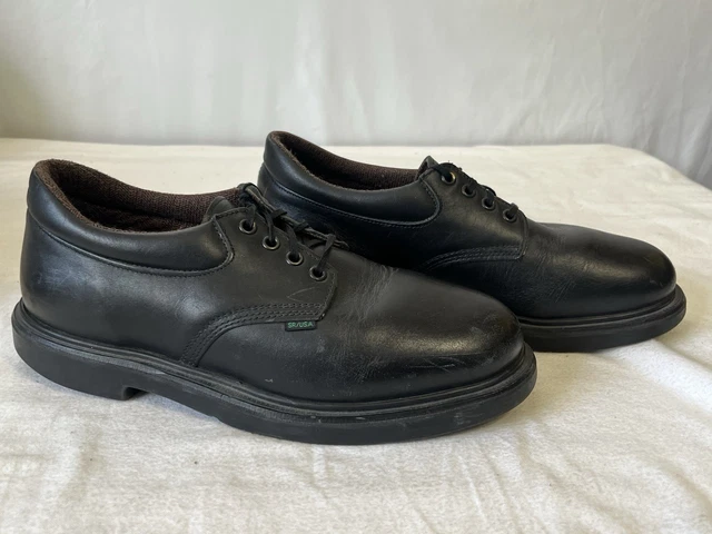 NEW RED WING 6618-1 Black Steel Toe Safety Oxford Oil Resistant 9.5 D ...