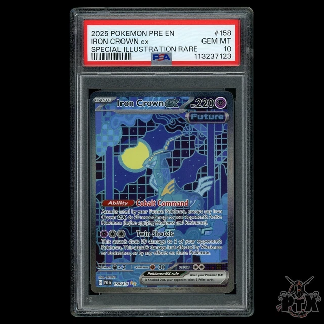 IRON CROWN EX #158/131 PSA 10 Prismatic Evolutions Pokemon 2025 $169.99 ...