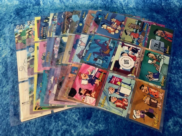 THE FLINTSTONES TRADING card complete base set and Whatzit cards by ...