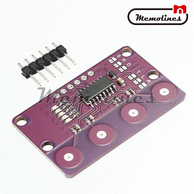 4-BIT BUTTON CAPACITIVE Touch Proximity Sensor with Self-locking For ...