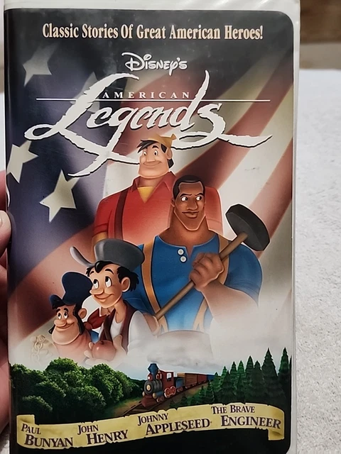 DISNEY’S AMERICAN LEGENDS (VHS, 2002) Walt Disney Video VHS - White ...