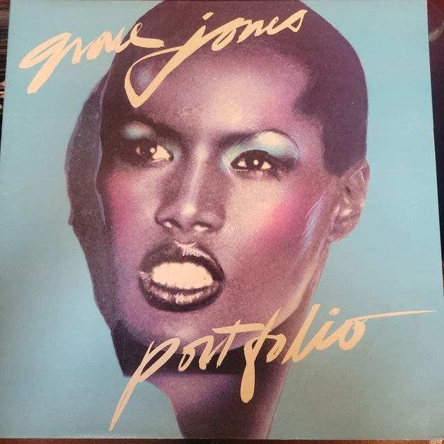 GRACE JONES: PORTFOLIO 1st 1977 Island ILPS-9470 LP Gatefold Pop Art ...