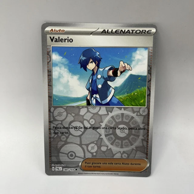 PAPIER POKEMON VALERIO Non Commune Reverse (It) 180-193 Kites À Paldea ...