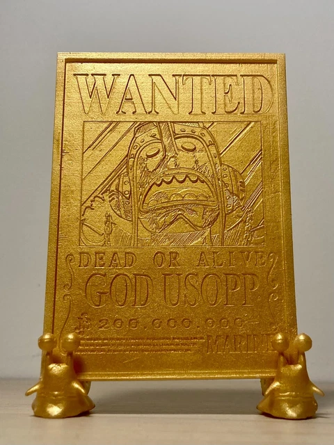FIGURINE ONE PIECE God Ussop Wanted Poster EUR 14,89 - PicClick FR