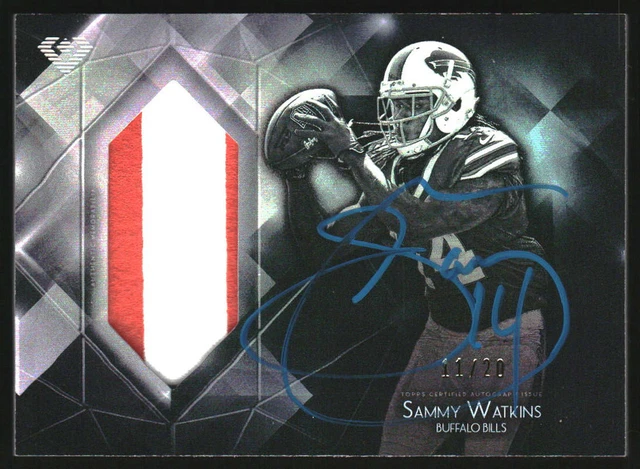 2015 TOPPS DIAMOND Patch Autographs Blue Ink Sammy Watkins Auto /20 EUR ...