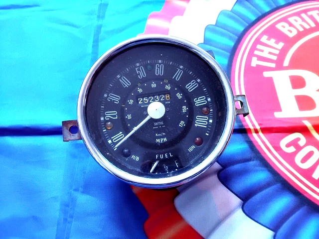 CLASSIC MINI COOPER Mk1 Mk2 Genuine Bmc 100 Mph Speedometer Speedo ...