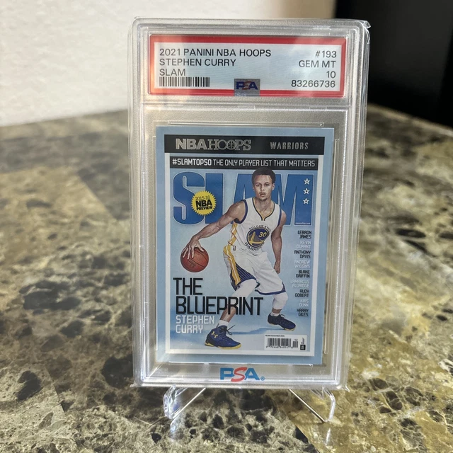 STEPHEN CURRY 2021 Inserto Slam Panini Nba Hoops #193 Psa 10 Gemme ...