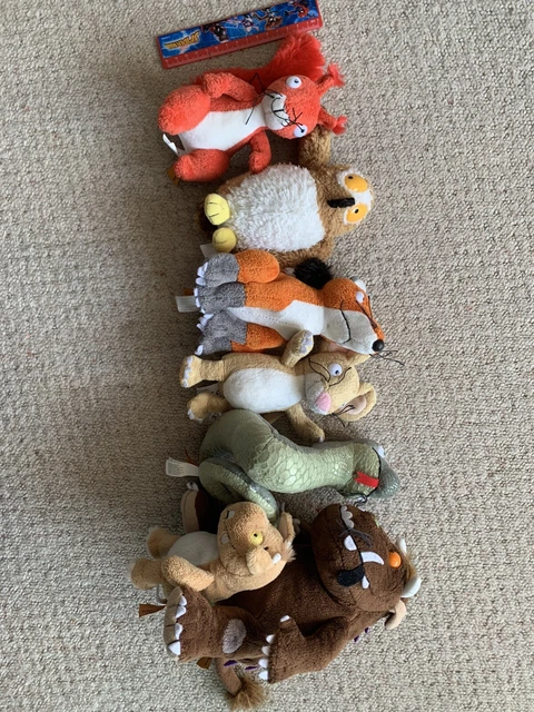 GRUFFALO AURORA PLUSH bundle full set rare x7 squirrel fox child snake ...
