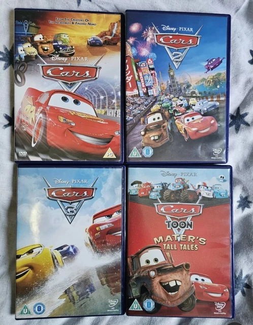 DISNEY PIXAR CARS 1, 2, 3 & Cars Toon Maters Tall Tails DVD Collection ...