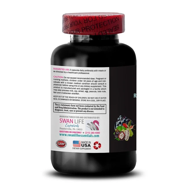 GOJI BERRY - RESVERATROL COMPLEX - Daily nourishment 2 Bottle 120 ...