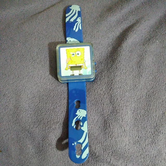 SPONGEBOB SQUAREPANTS SQUIDWARD Burger King Digital Watch in Tin 2004 £ ...