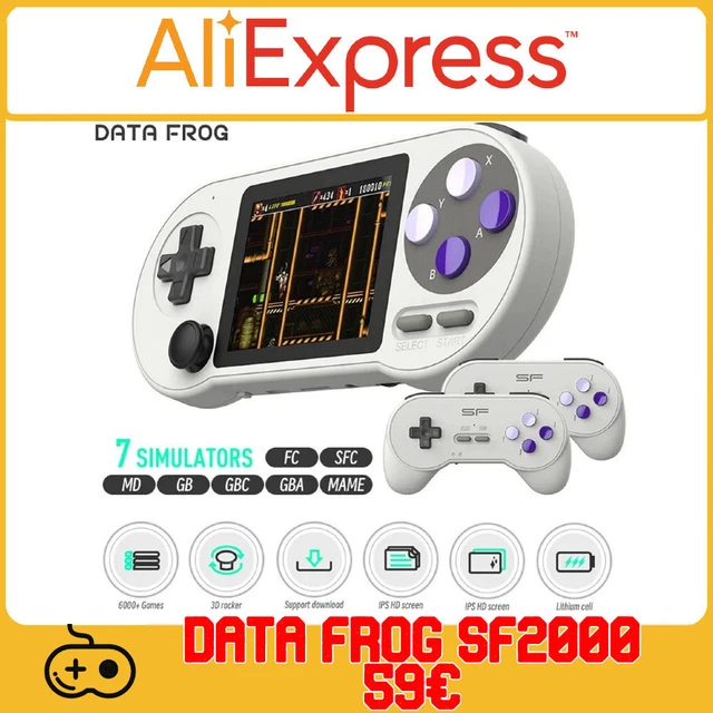 CONSOLE RETROGAMING-CONSOLE PORTABLE Data Frog SF2000 [Box Android ...