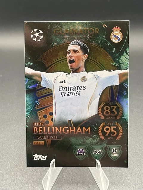 GLADIATORS JUDE BELLINGHAM Match Attax 2025/2026 Limited Edition 25/26 ...
