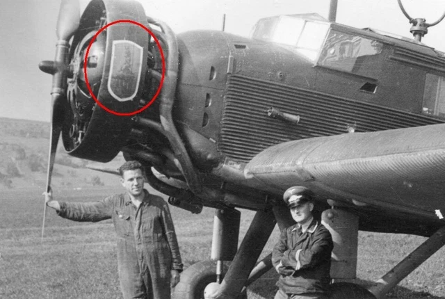 ORIG. FOTO - Flugzeug Junkers Ju W34 mit Emblem - Luftwaffe EUR 35,00 ...