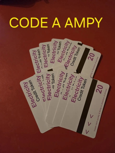 ELECTRIC METER CARDS CODE A £200 value £17.36 - PicClick UK