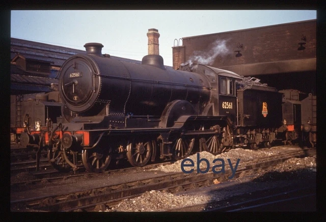 35MM SLIDE - ex LNER D16/3 - 62561 at Melton Constable shed - c.1956 ...