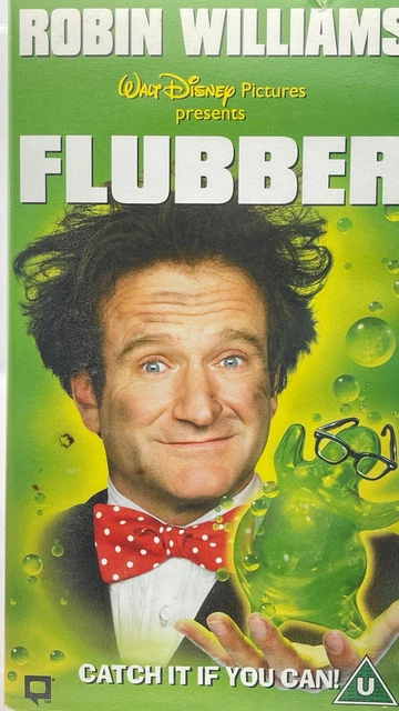 ROBIN WILLIAMS FLUBBER VHS Video Tape £8.99 - PicClick UK