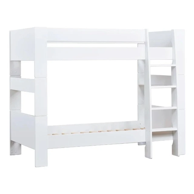 STEENS BUNK BED Frame White Wood Includes Kids Mid/High Sleeper set and ...