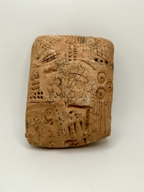 ANCIENT NEAR EASTERN Clay Tablet - Mesopotamian Proto-Cuneiform ...