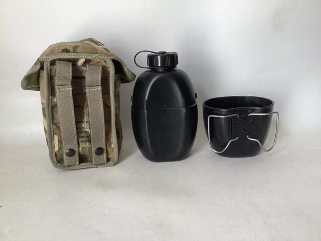 BRITISH ARMY ISSUE 1958 58 pattern Water Bottle, Mug & Osprey webbing ...