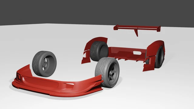 1/18 FERRARI F40 Liberty Walk resin Body kit wheels for diecast / kits ...