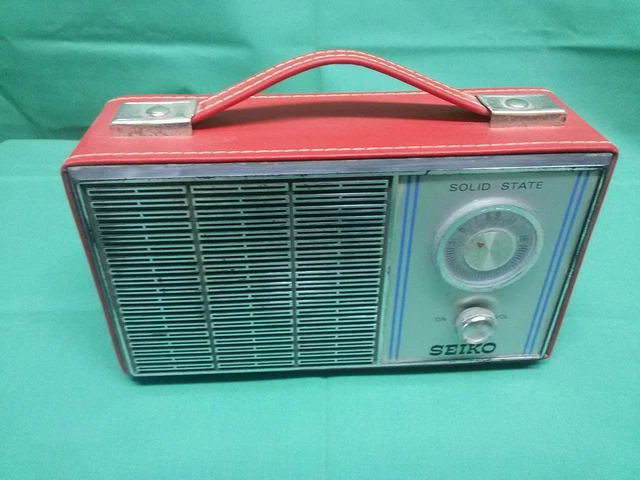 RARE VINTAGE ORIGINAL SEIKO Solid State AM Portable Transistor Radio ...