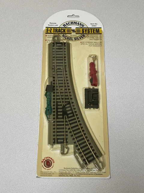 HO SCALE MODEL Railroad Trains Layout Bachmann EZ Track Silver Left ...