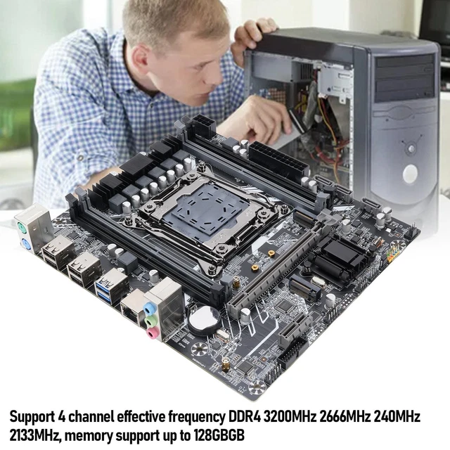 X99 GAMING MOTHERBOARD For LGA 2011-3 Computer Motherboard 4 Channel ...