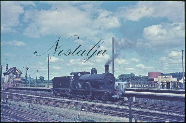 RAILWAY SLIDE IRISH GNRI 72 class standing at Strabane station 11/6/57 ...