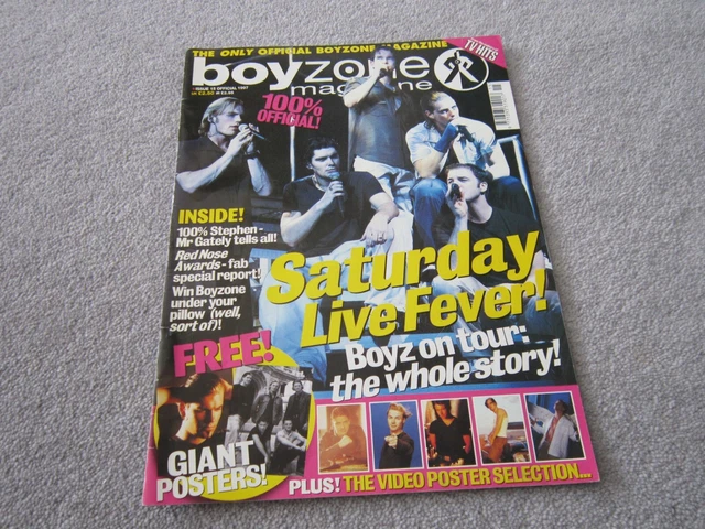 OFFICIAL BOYZONE MAGAZINE issue 15 ,1997 ,no giant posters £5.00 ...
