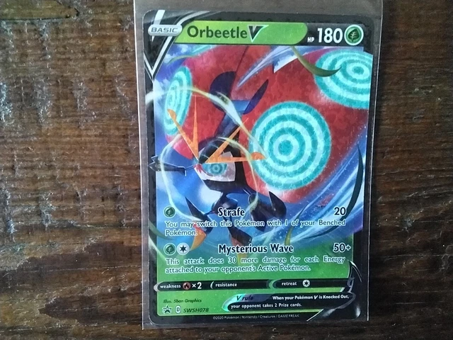 ORBEETLE PROMO VMAX swsh078 Climax Holo Full Art pokemon Card NM ex gx ...