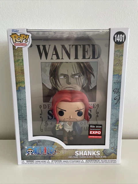 FUNKO POP! ONE Piece 1401 Shanks Wanted Poster C2E2 Shared Exclusive IN ...