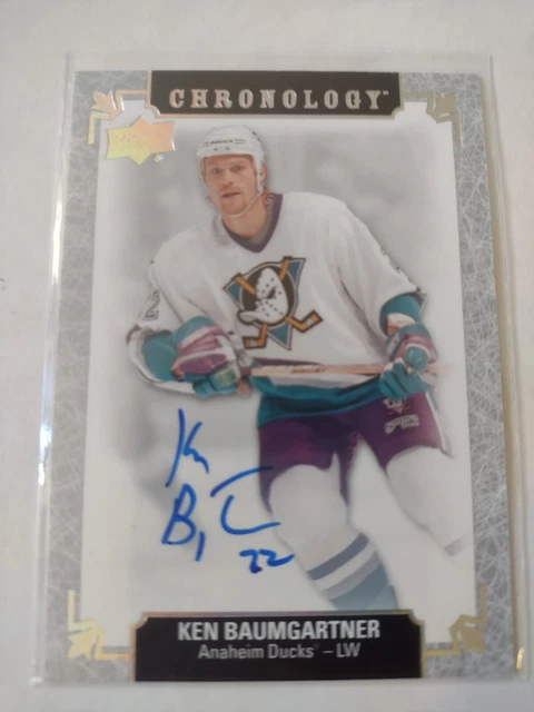 2018-19 UD CHRONOLOGY Franchise Auto Ken Baumgartner Autographe EUR 16,40 - PicClick FR